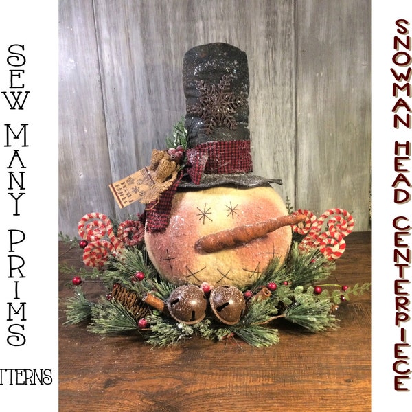 Snowman Head Tree Topper - Etsy