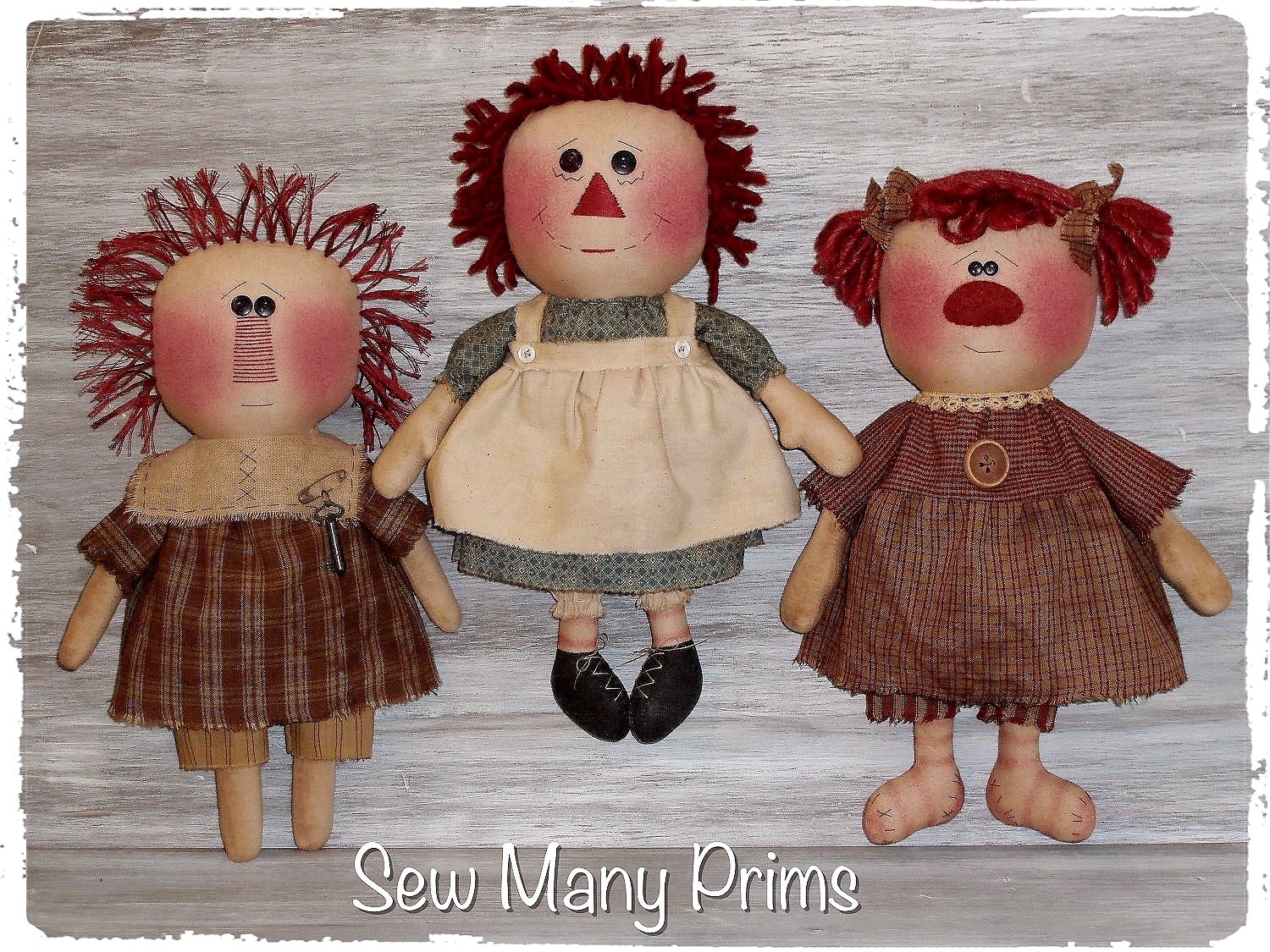 Primitive Doll PATTERN Raggedy Ann - Build an Annie - Sew Many Prims ...