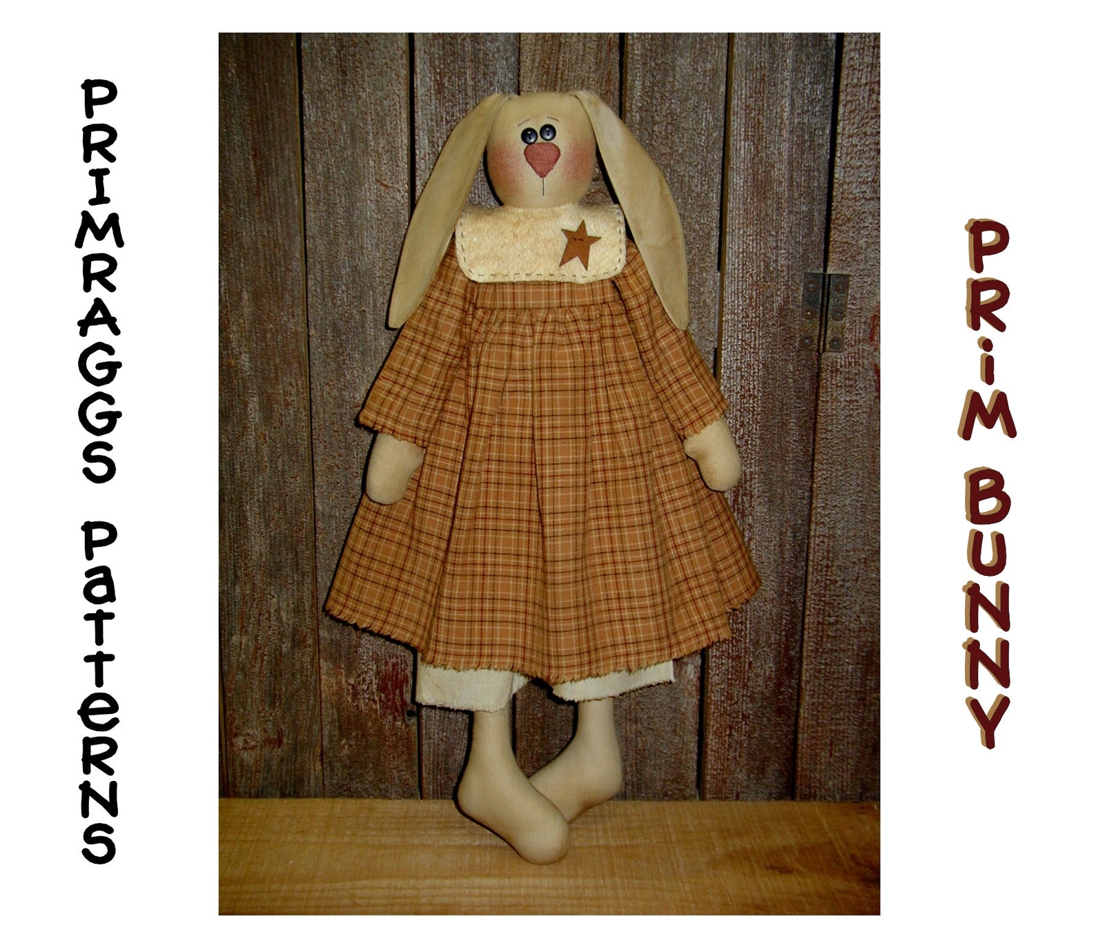 Primitive PATTERN Rabbit - Prim Bunny - Primraggs - Instant Download - Etsy