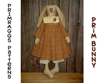 INSTANT Download Primitive Rabbit Doll Bunny Pattern PDF - Etsy