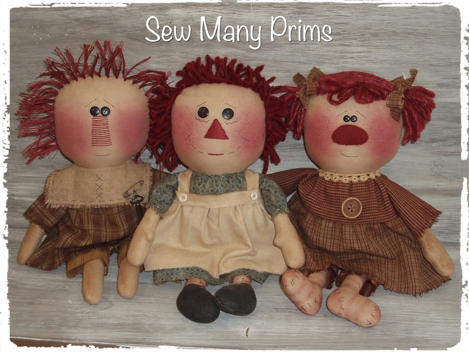 Primitive Doll PATTERN Raggedy Ann - Build an Annie - Sew Many Prims ...