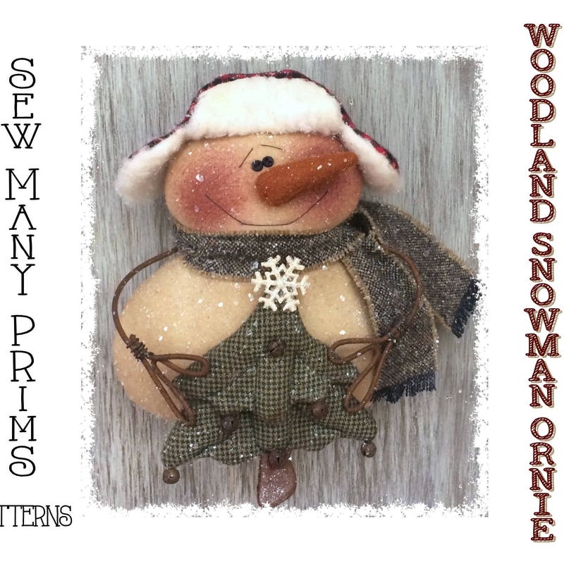 Primitive Snowman Patterns - Etsy