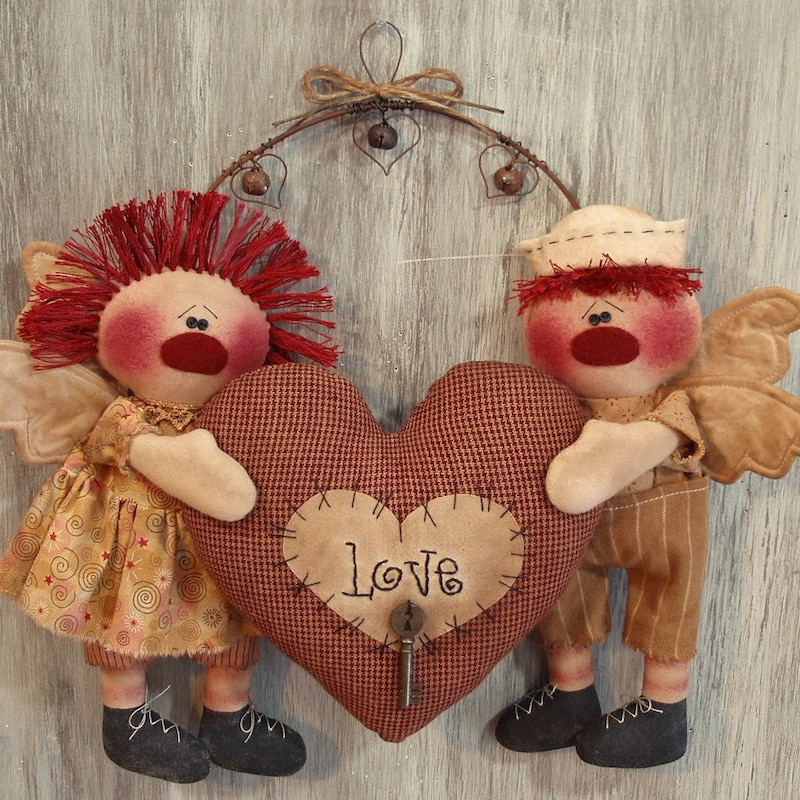 Primitive Valentine - Etsy