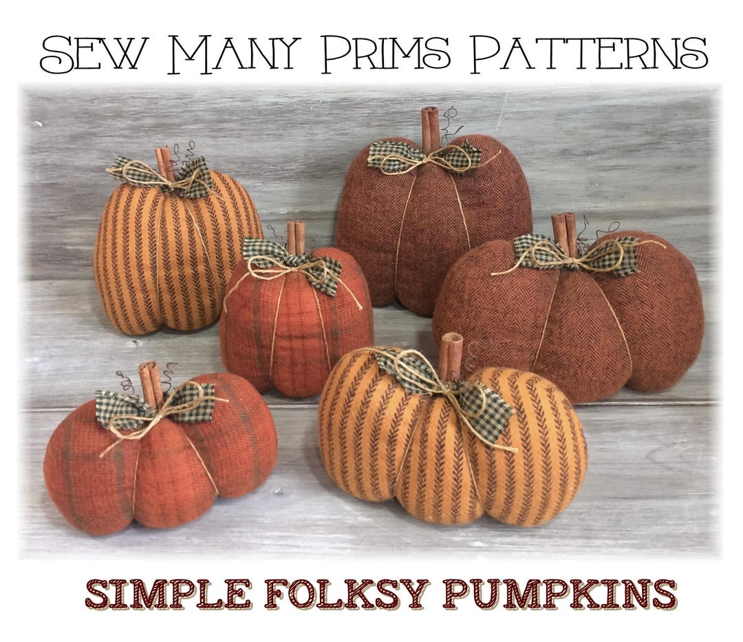 Pumpkin PATTERN, 2 Types in 3 Sizes, EASY, Thanksgiving, Fall, Autumn ...
