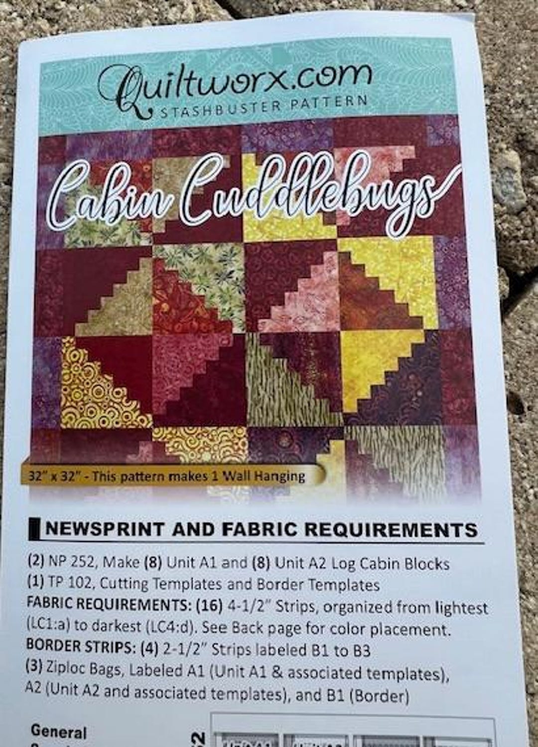 Cabin Cuddlebugs - Foundation Piece Pattern From Quiltworx - Etsy