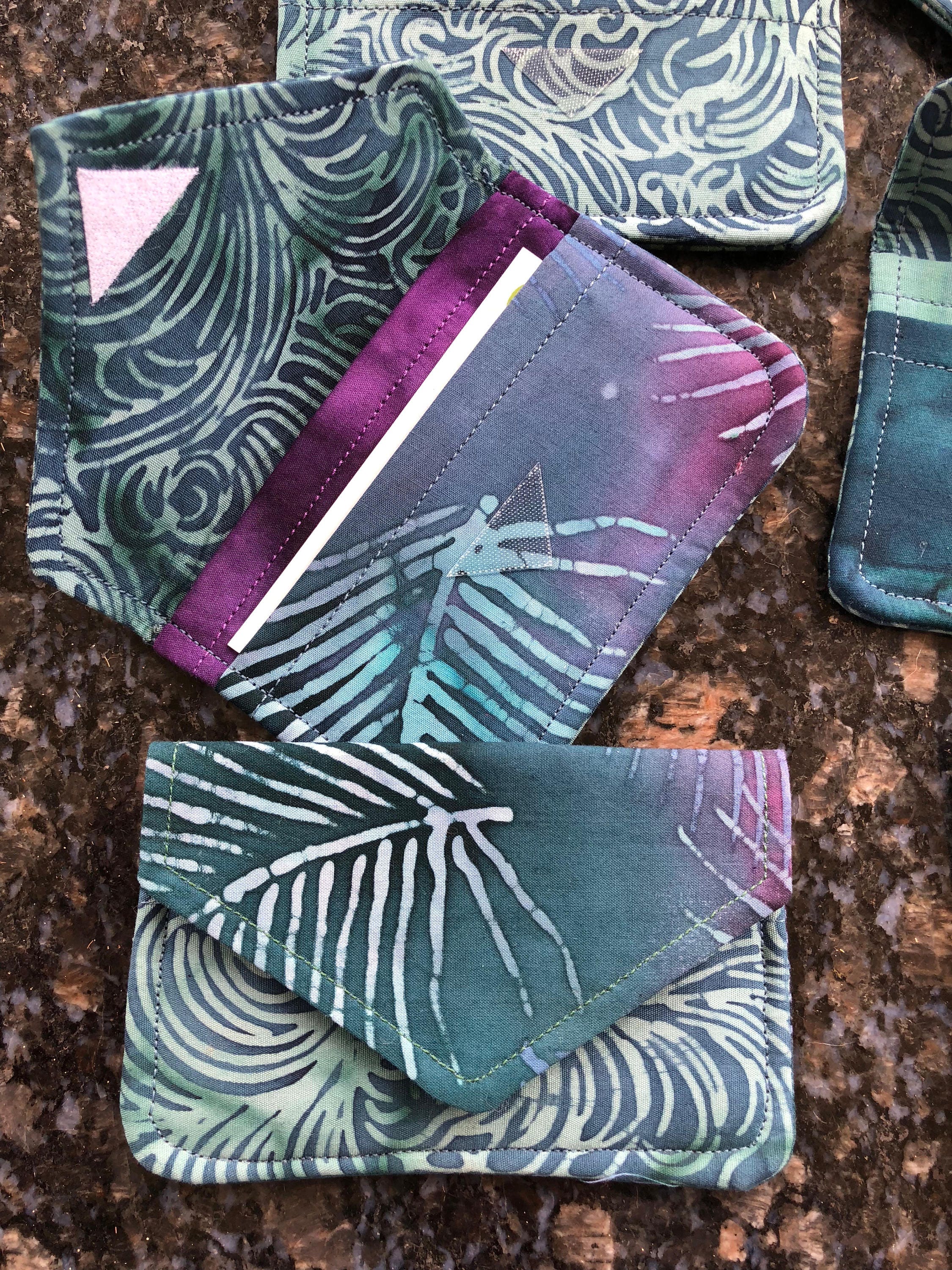 Business Card Holder, Envelope Style With Two Slots for Your Cards and ...