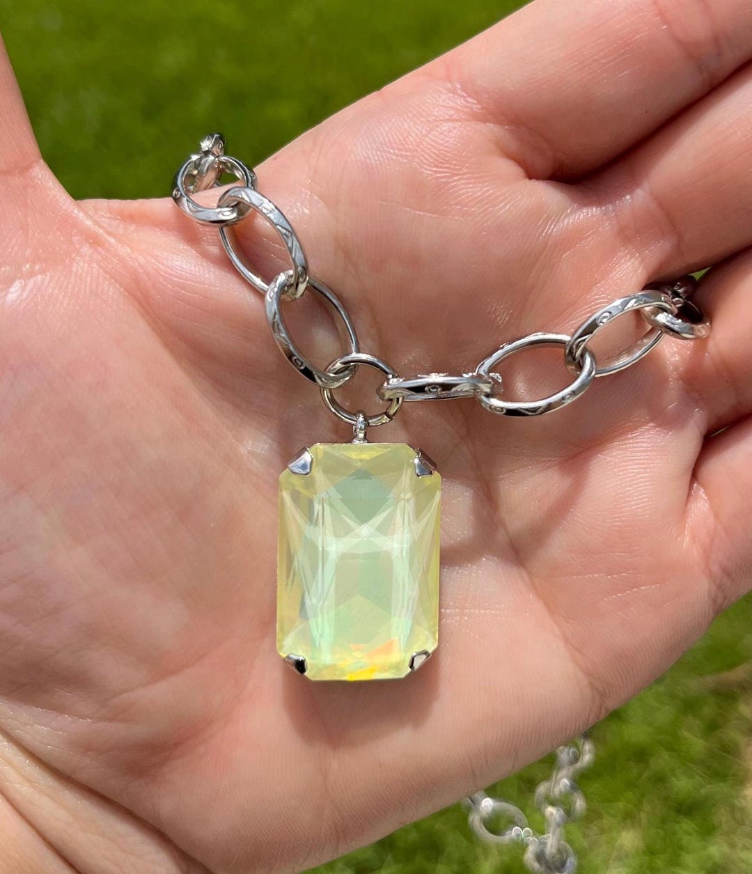 Lemon Shack • 12mm Genuine Austrian Crystal Necklace - Etsy