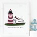 West Quoddy Head Light Maine Lighthouse - PRINTABLE Wall Art / Nautical ...