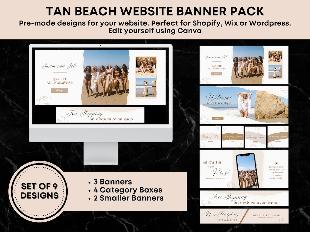 DIY Beach Themed Website Banners | 9 Web Banner Designs for Your ...
