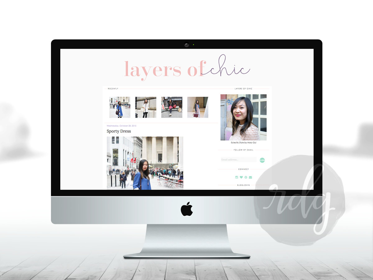 Custom blog header / logo design for blogs and websites / | Etsy