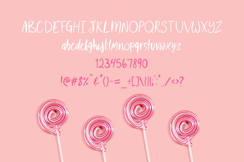 Handwritten Cursive Font RD Cutie Pie by Riss Design / Fun - Etsy