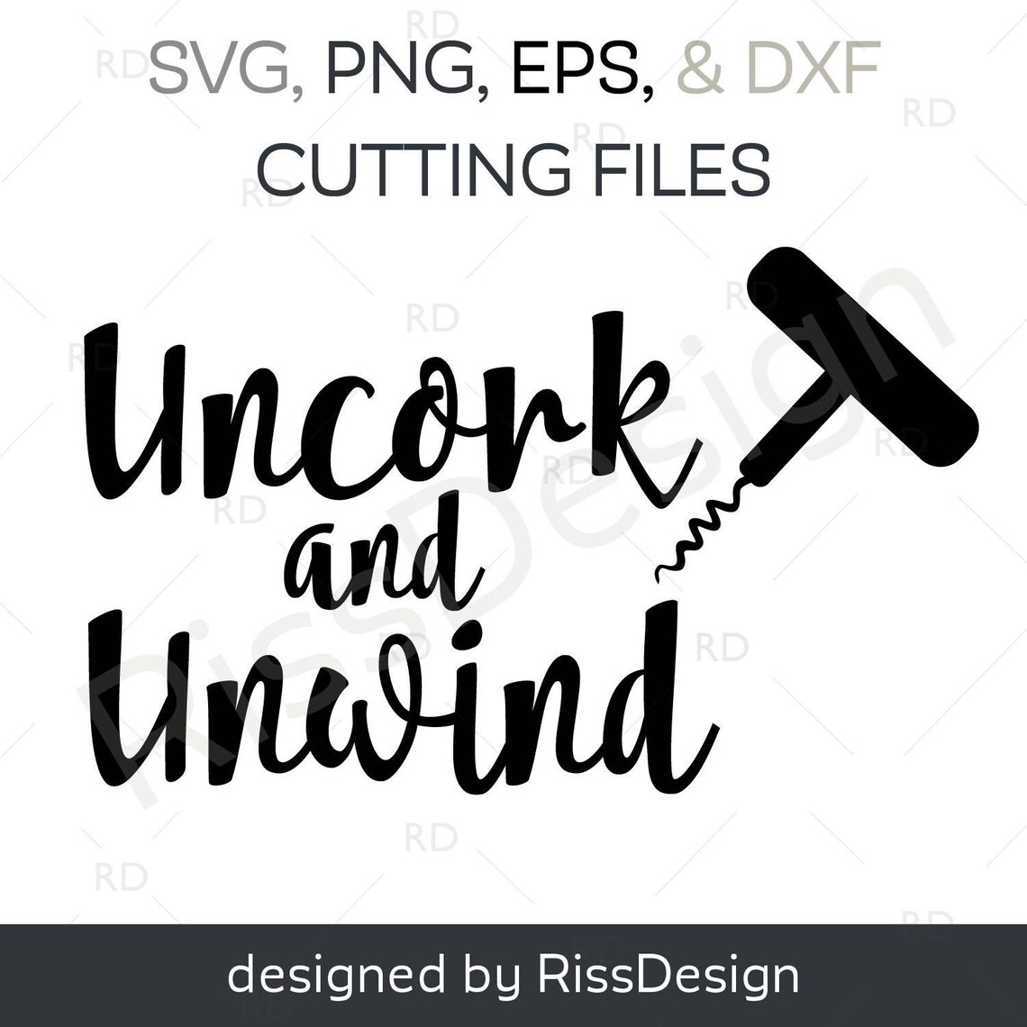 Uncork and Unwind - CLIPART With Cork / SVG, PNG, Eps and Dxf Cuttable ...