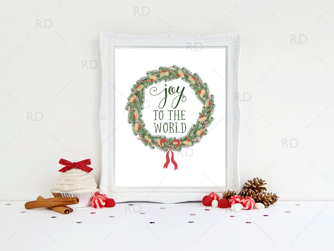 SALE! Joy to the World - PRINTABLE Wall Art / Christmas Joy to the ...