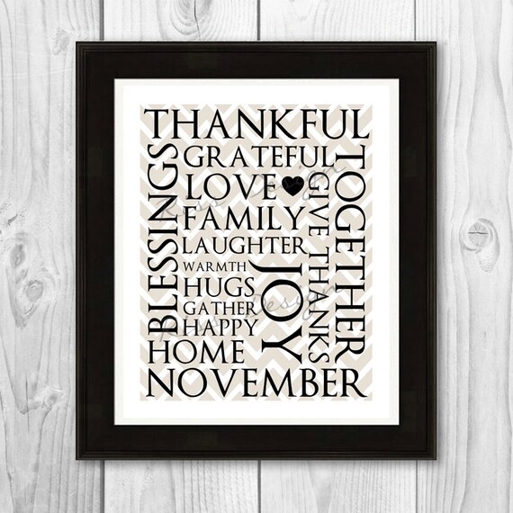 Thanksgiving Chevron Pattern