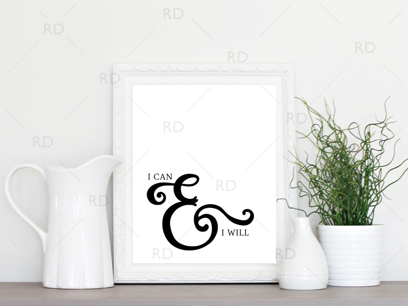 I Can and I Will - PRINTABLE Wall Art / I Can & I Will Wall Art ...