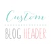 Custom Blog Header / Logo Design for Blogs and Websites / Wordpress ...
