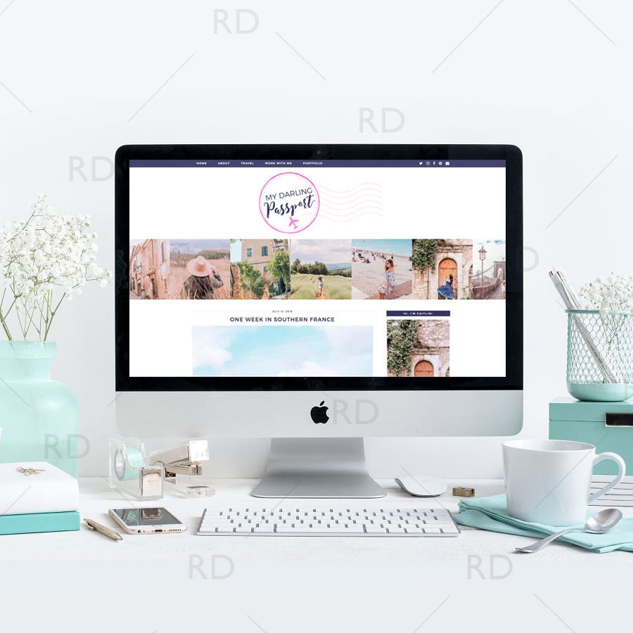 WEEKEND SALE Custom Blog Design for Wordpress and Blogspot | Etsy