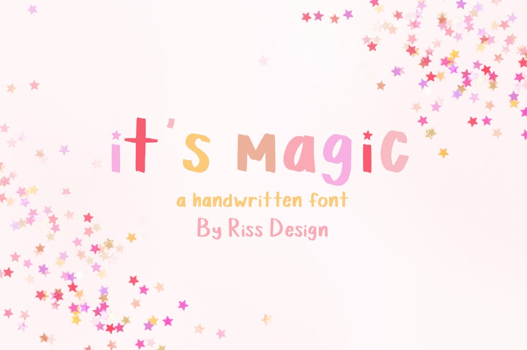Handwritten Star Font - RD It's Magic by Riss Design / Fun Fonts ...