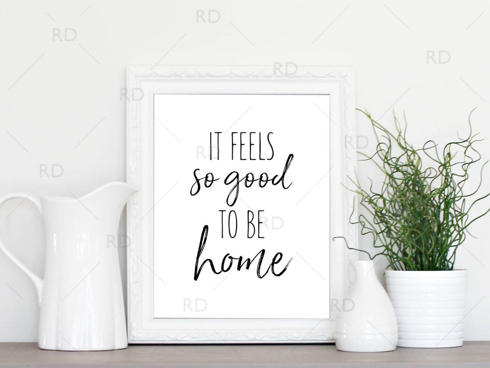 It Feels so Good to Be Home PRINTABLE Wall Art / Home Quote - Etsy