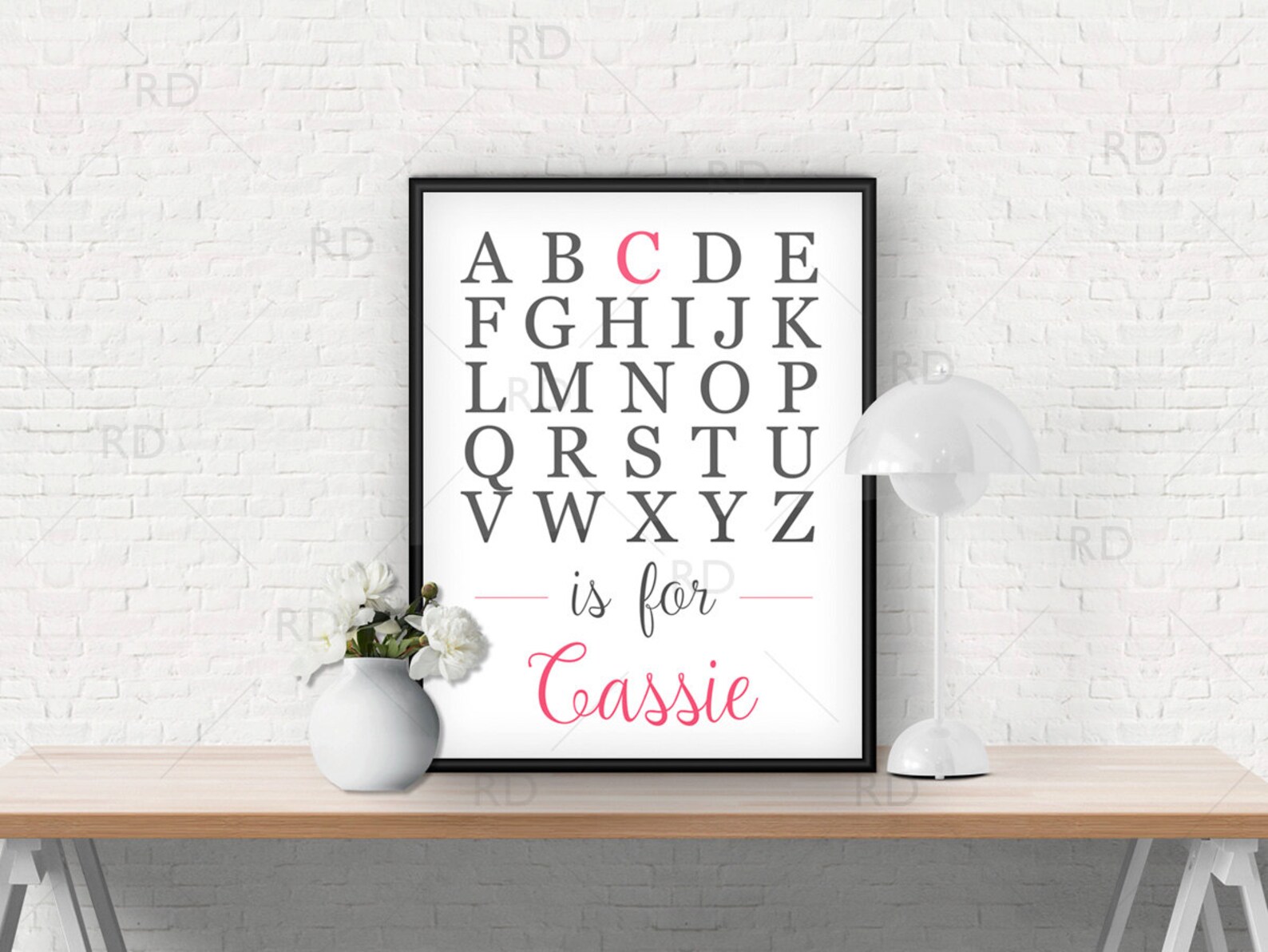 Customized Alphabet Name Art Personalized Baby Name Digital - Etsy