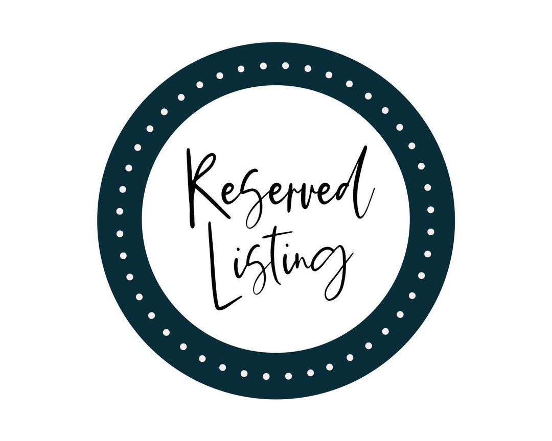 Reserved Listing - Etsy