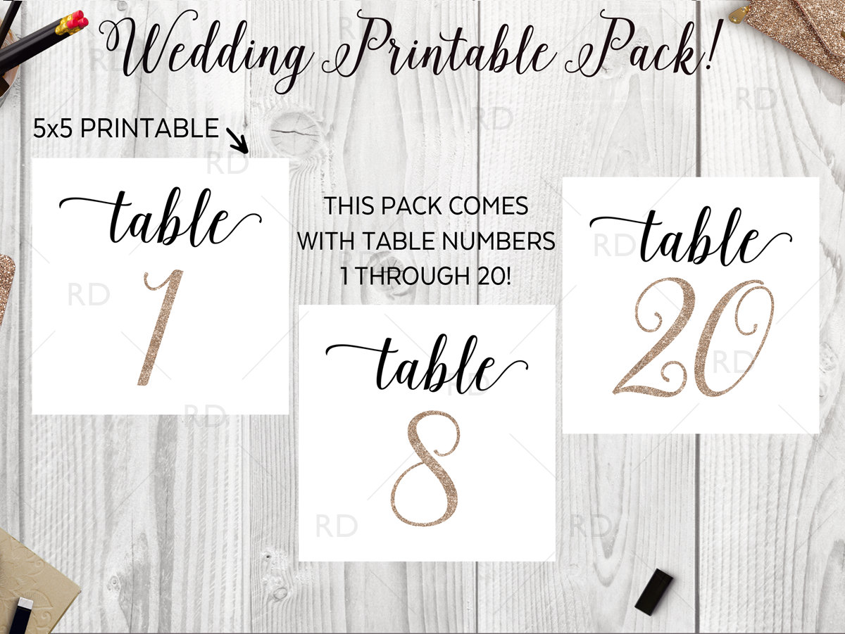 Wedding Pack of Printables BUNDLE PRINTABLE Wedding Day Art | Etsy