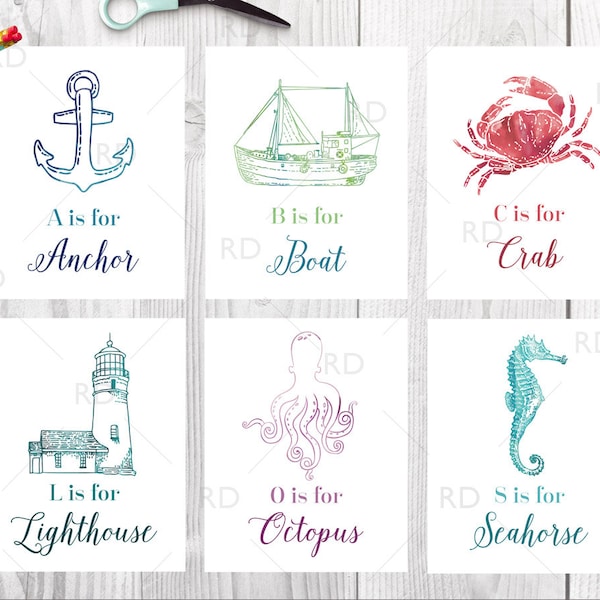 Nautical Alphabet - Etsy