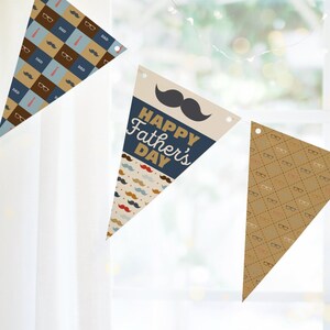Father's Day Bunting - PRINTABLE Banner for Father's Day, Happy Father ...