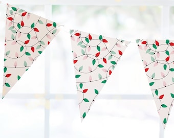 Printable Christmas Bunting Banner - Etsy