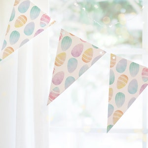 Easter Bunting - PRINTABLE Banner Flags, Instant Digital Download ...