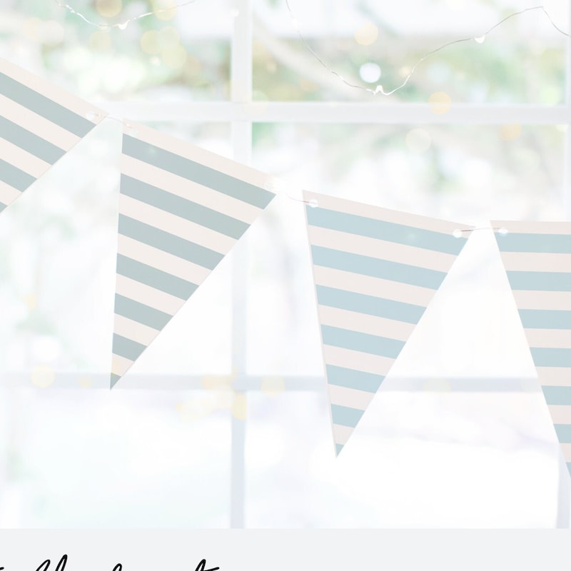 Striped Banner - Etsy