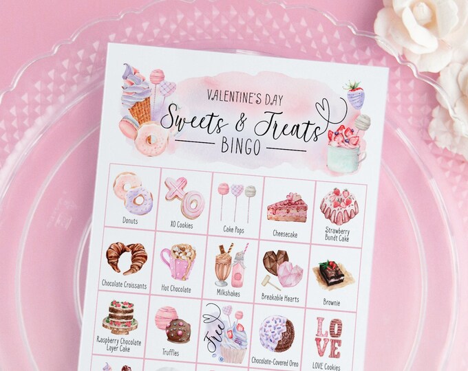 Chocolate Bingo Cards: Printable Bingo Cards Color Pictures - Etsy Canada