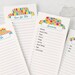 Printable List Paper - Editable/fillable Instant Download PDF. To-do ...
