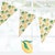 Lemon Message Banner Printable Bunting, Editable Corjl, Custom Message ...