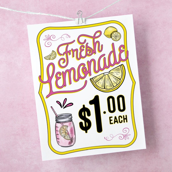 Lemonade Sign - Etsy