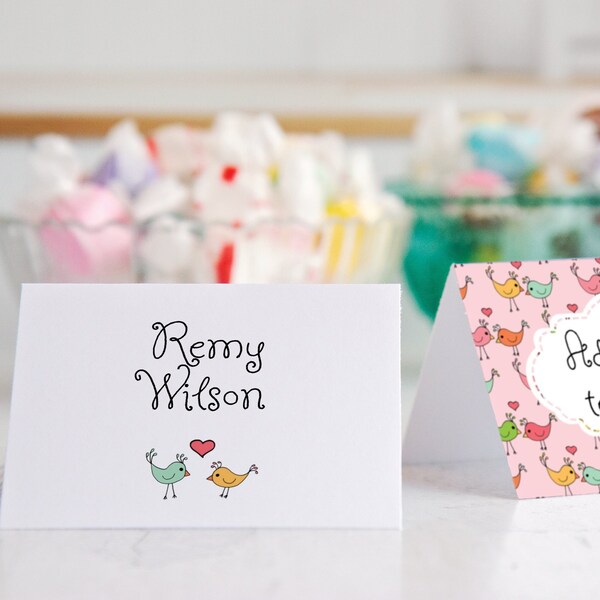 Bird Place Cards - Etsy
