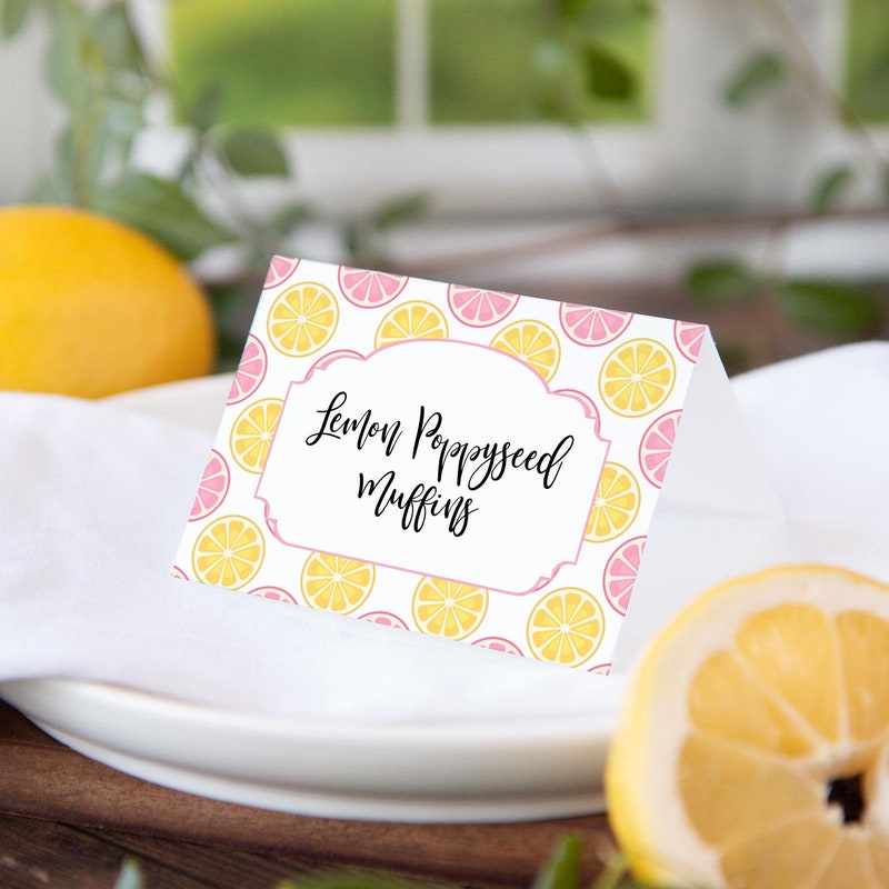 Lemon Placecards - Etsy