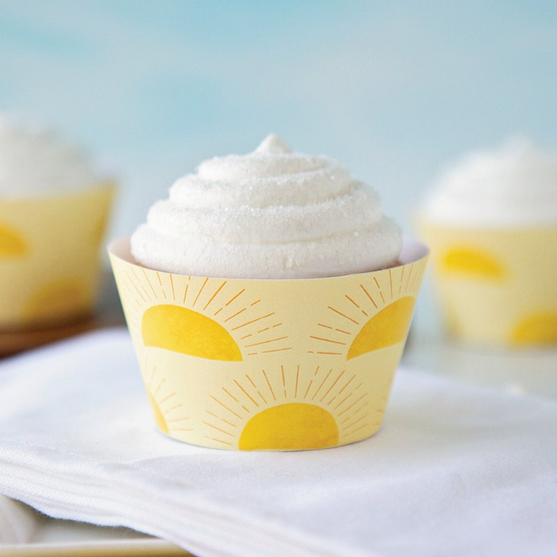 Sunshine Cupcake Topper - Etsy