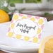 Pink Lemon Buffet Signs - Printable Placecards, Corjl Editable, Buffet ...