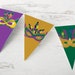 Mardi Gras Bunting - Printable Banner, Instant Download, Party Decor ...