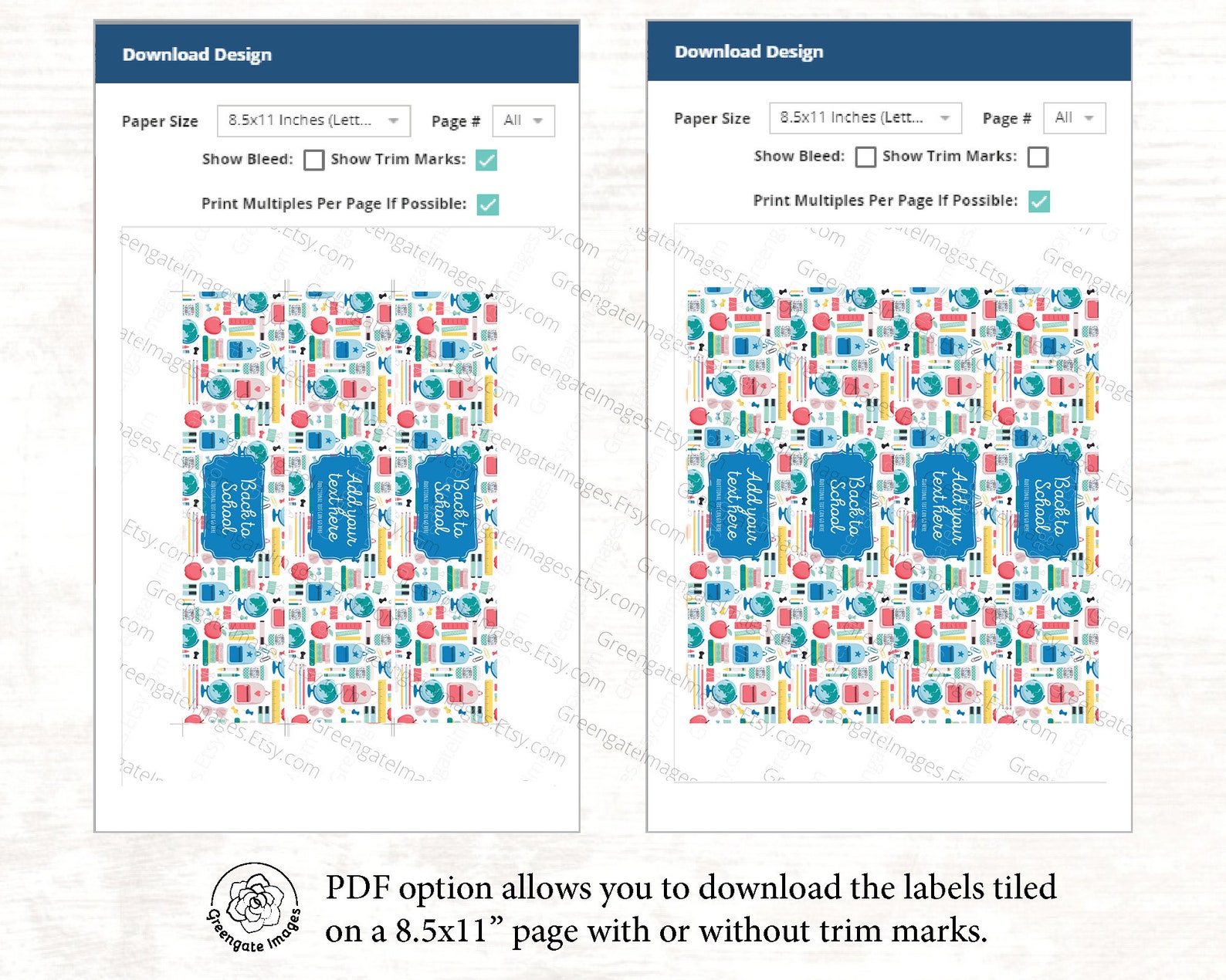 School Water Bottle Label PRINTABLE, Corjl Editable, Back to School ...