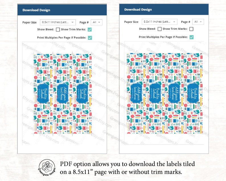 School Water Bottle Label PRINTABLE Corjl Editable Back to - Etsy