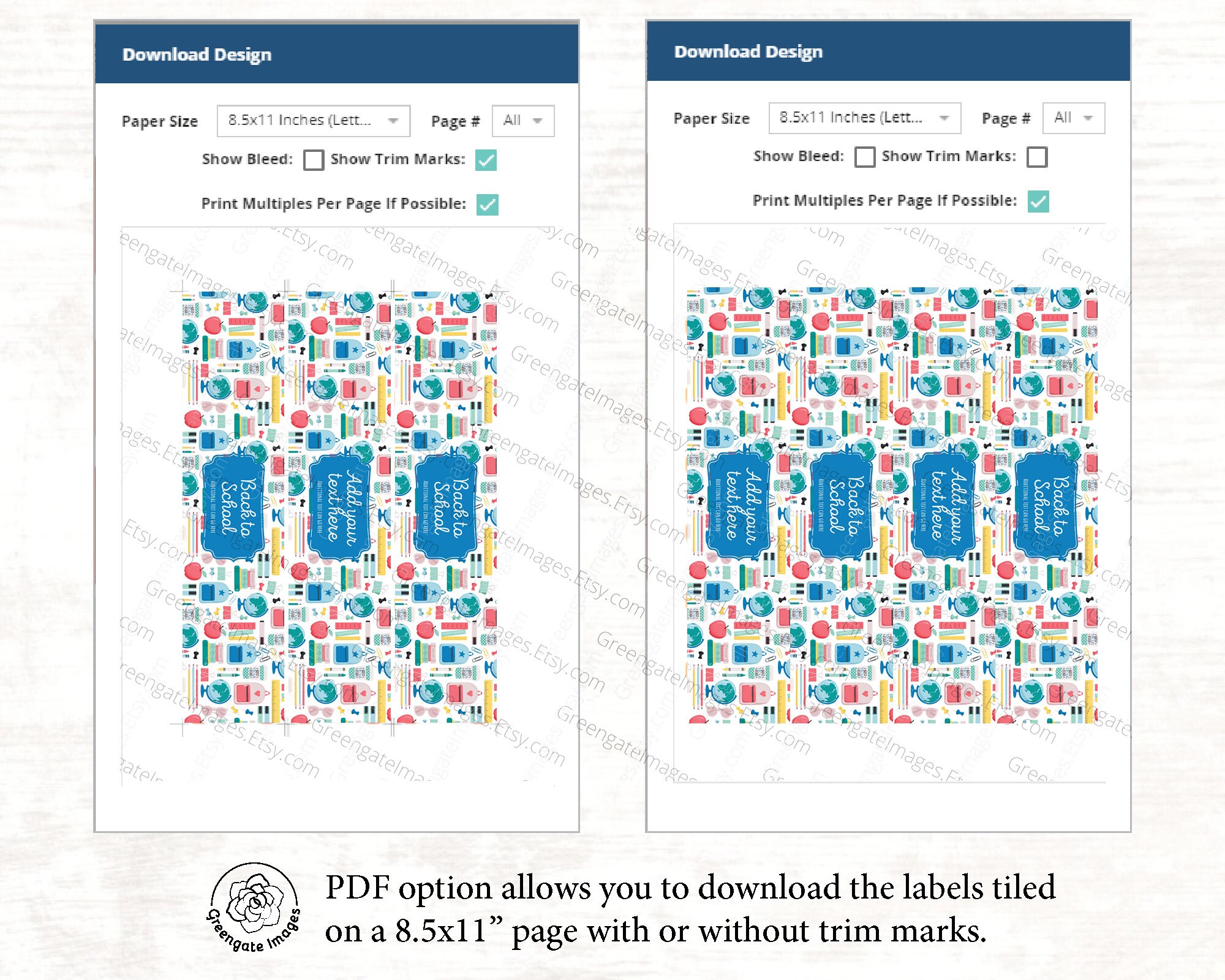 School Water Bottle Label - PRINTABLE, Corjl Editable, Back to School ...