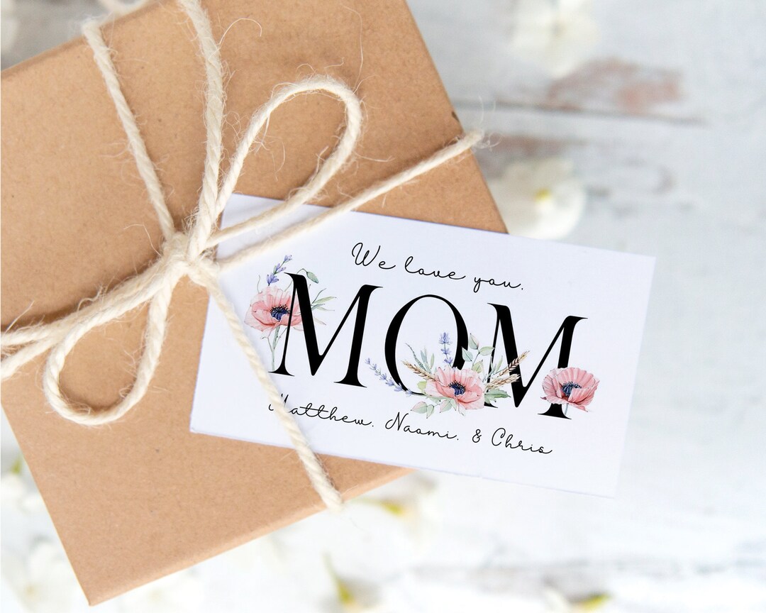 Mother's Day Gift Tags Corjl Editable, Favor Tags Printable Hang Tag ...