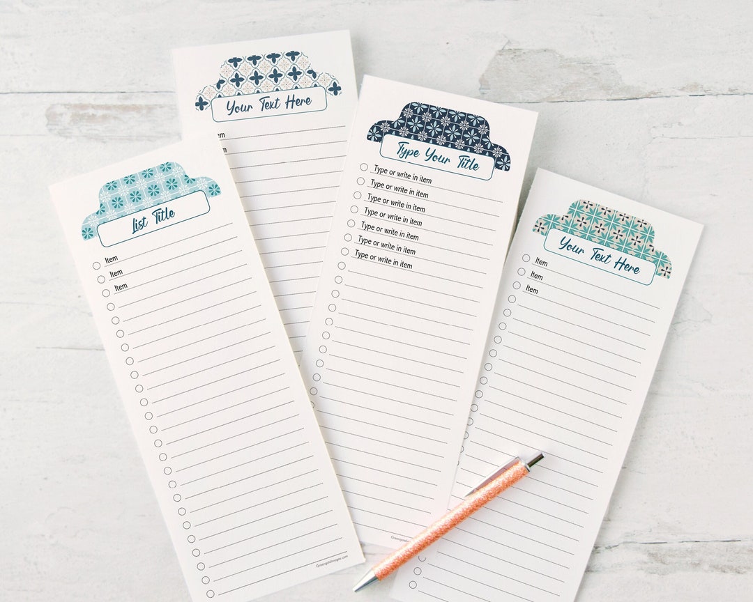 Printable List Paper - Editable/fillable Instant Download PDF. To-do ...