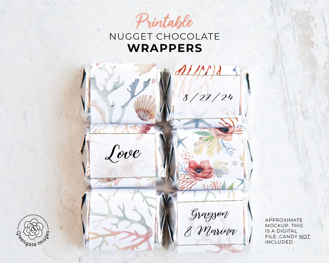 Beach Nugget Wrappers - Printable/fillable PDF Download for Wrapping ...