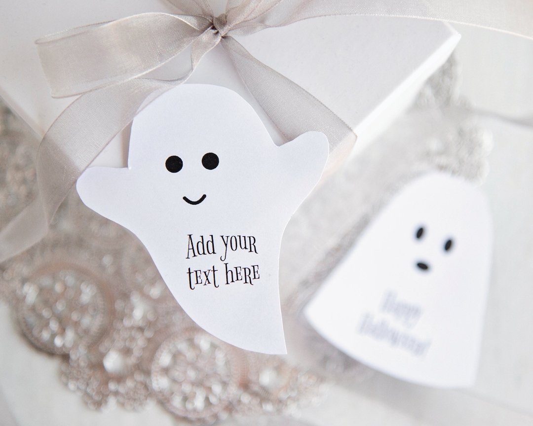 Halloween Ghost Gift Tags Printable Gift Tags Favor Tags - Etsy