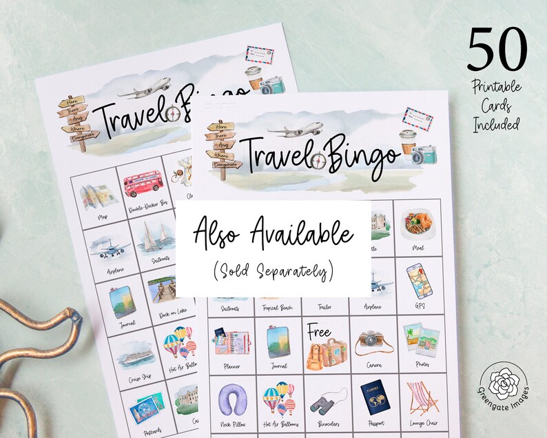 Greece Bingo 50 PRINTABLE Unique Cards. Instant Digital - Etsy