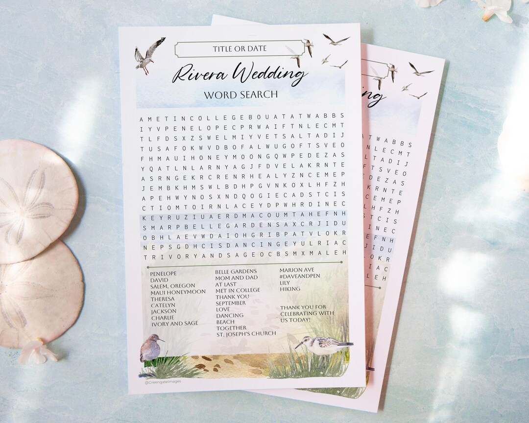 Build-your-own Word Search Template - PRINTABLE PDF Activity That You ...