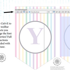 Printable Message Banner - Pastel Rainbow Bunting, Pink Peach Yellow ...